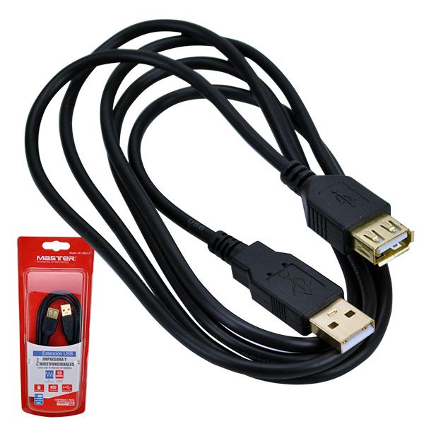 CABLE USB "A" MACHO A USB "A" HEMBRA - Master Electronicos